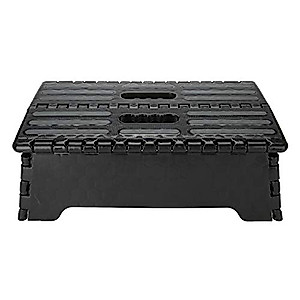 TOPINCN Folding Step Stool The Lightweight Step Stool is Sturdy Enough to Support Adults and Enough for Kids. Opens Easy with One Flip. Great for Kitchen, Bathroom, Bedroom, Kids