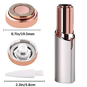 PcleasureCD Facial Hair Remover Replacement Heads,Fit all Hair Remover for Women,Painless Facial Hair Remover Blade with Cleaning Brush,Perfect Touch and Smooth Finishing,18K Gold-Plated