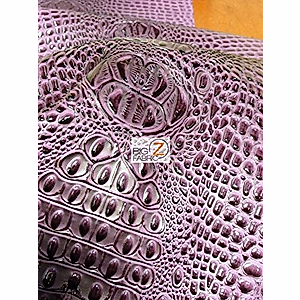 DuroLast™ Florida Gator 3D Embossed Vinyl Fabric by The Yard 2 Tone 3D Crocodile DIY Upholstery Accessories Apparel (Honey Caramel)