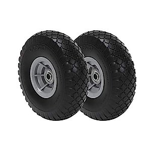 COSCO 10-Inch Flat-Free Replacement Wheel for Hand Trucks, 2-pack