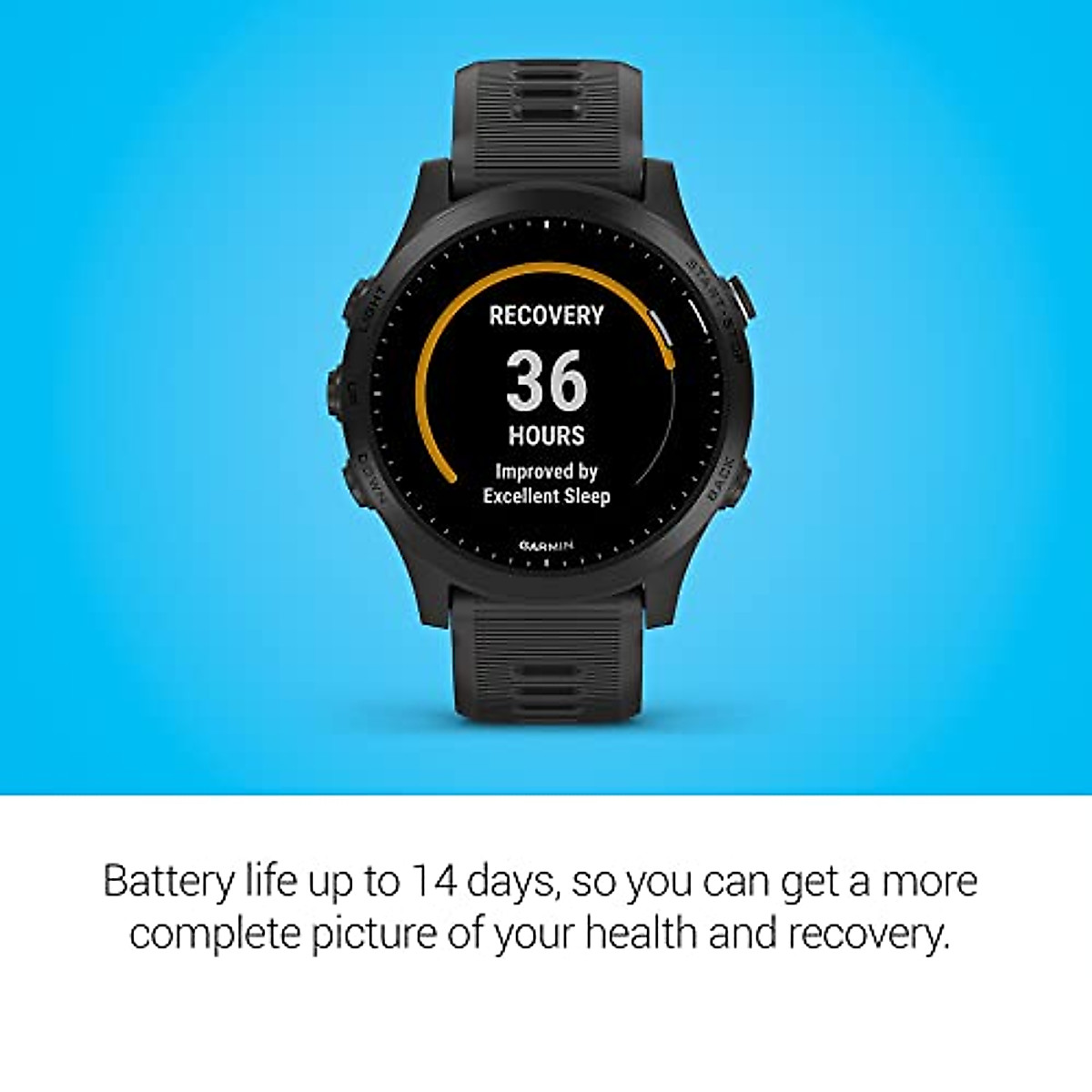 Garmin 010-02063-00 Forerunner 945, Premium GPS Running/Triathlon Smartwatch with Music, Black