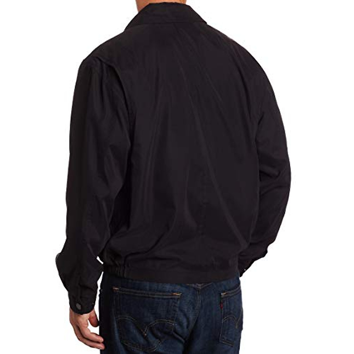 London Fog Men's Auburn Zip-Front Golf Jacket (Regular & Big-Tall Sizes), Black, 4XL Big