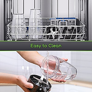 Aigostar 1000W Bullet Blender for Shakes and Smoothies, Personal Blender for Kitchen, Smoothie Blender Juice Licuadora for Crushing Ice Puree Frozen Fruit, Countertop Blender & 24 oz 20 oz To-Go Cups