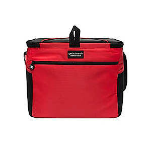 geckobrands Large Removable Hardliner Tote Cooler – Holds Up to 24 Cans or 15 Bottles, 5 Pockets/2 Neoprene, Easy Access Lid