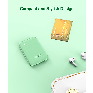 TG90° 4500mah Small Power Bank with Built-in Cable, Pocket Friendly Portable Battery Pack Charger Compatible with iPhone 14/14 Pro/13/13 Pro/12/12 Pro/11/11 Pro/X/XS/SE and More