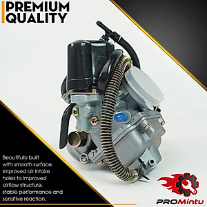 PROMintu Carburetor Carb Replaces For American YardSport Sportworks YS200 200 XLT UTV 14925 150cc Engine, 4 stroke GY6 ATVs, Scooters, Mopeds 150cc Go Kart Engine, 150cc Dune Buggie Engine