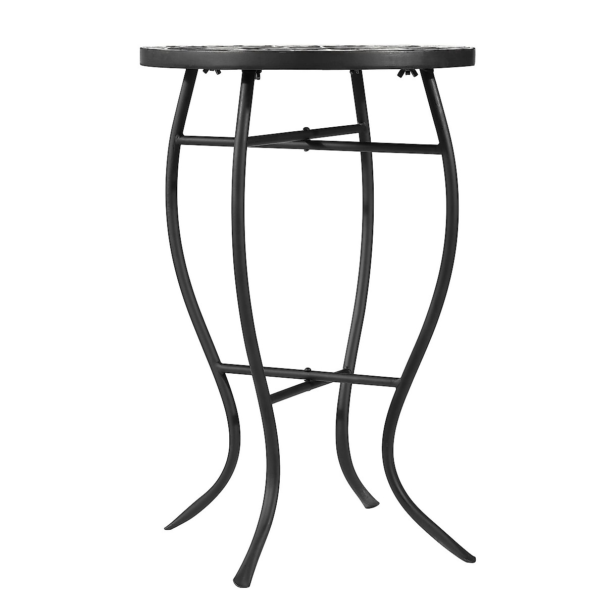 Overstock Ledel Outdoor Ceramic Side Table Mosaic Plant Stand Blue