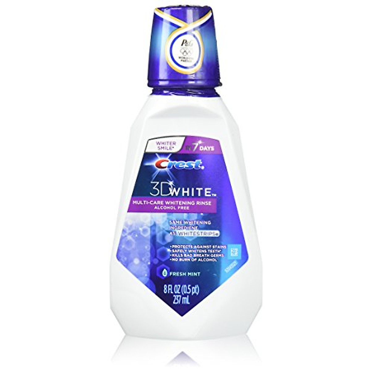 Crest 3D White Multi-Care Whitening Rinse Fresh Mint 237 mL