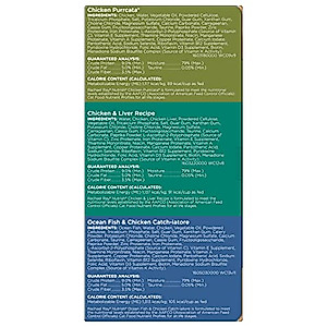 Rachael Ray Nutrish Natural Wet Cat Food, Chicken Lovers Variety Pack, 2.8 Ounce Cup (Pack of 12), Grain Free