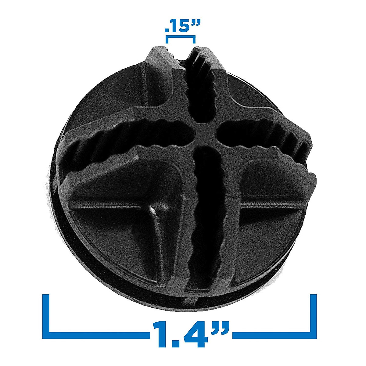 Work-It! 24 Piece Storage Cube Connector | Fits Modular Storage Cube Organizers with 0.16" Wire Diameter, Black