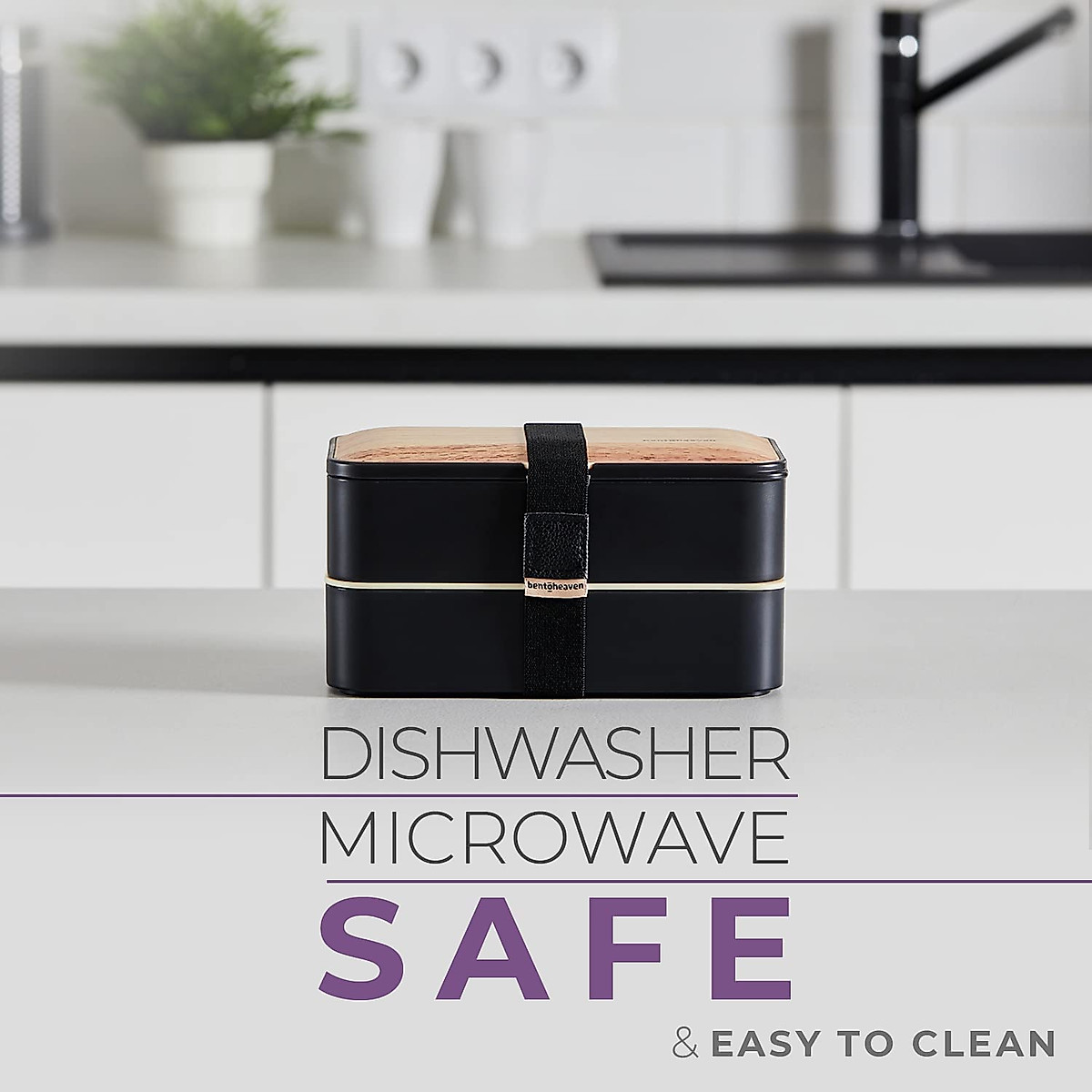 Premium Bento Lunch Box in 8 Modern Colors-Multipack, 2x2 Leak-proof Compartments, Includes Sauce Container, Divider, Cutlery & Chopsticks, 40oz Japanese Bento Box for Adults & Kids, Microwave-safe