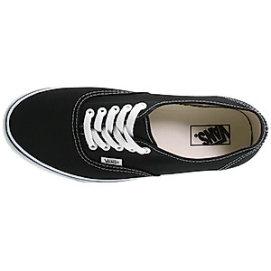 Vans Unisex Authentic Black Canvas VN000EE3BLK Mens 8.5, Womens 10