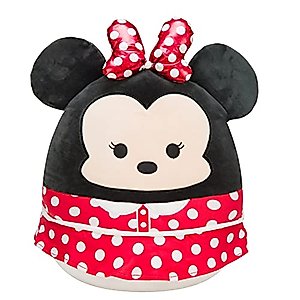Squishmallows Disney 14-Inch Hollywood Minnie Mouse Plush - Add to Your Squad, Ultrasoft Stuffed Animal Large Toy, Official Kellytoy Plush Red