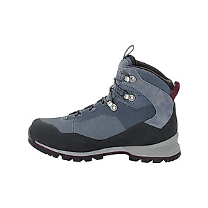 Jack Wolfskin Women's Wilderness Lite Texapore Mid Hiking Boots, Pebble Grey/Burgundy, 9.5