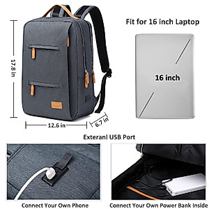 Smart Laptop Backpacks 15.6 inch for Women Men Business Travel Weekender