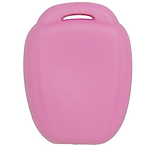 Keyless2Go Replacement for New Silicone Cover Protective Case for Remote Keys with FCC HYQ12BDM HYQ12BEL - Pink