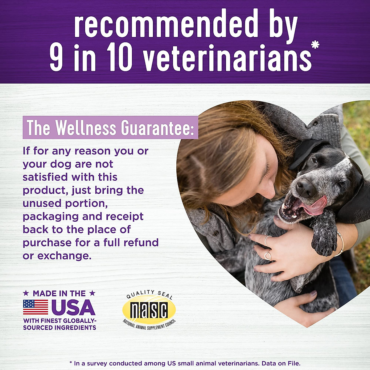 Wellness Tasty Cheese Flavored Soft Chews Calming Supplements for Dogs, 90 Count