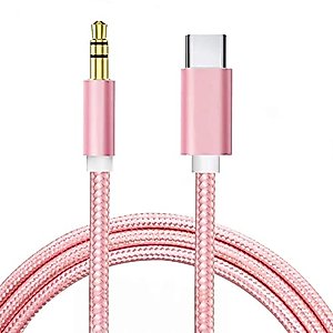USB C to 3.5mm Aux Cable Compatible with Pixel 6 5 4 3 2 XL, iPad Pro 2022 2021 2020 2018, Samsung Sony HTC Moto and More, Type C to Aux Earphone Cord for Headphone/Speaker/Car Aux/Home Stereo