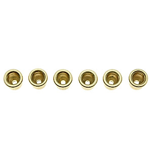 Dopro Set of 6 Gold Guitar String Through Body 5/16" String Ferrules for American Standard Telecaster