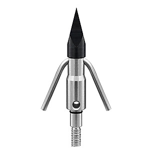 Fishing Arrow Heads Points Bowfishing Broadheads Bow Fish Tips 225 Grain Removeable Head Archery Hunting Screw Tips for Compound Bow,Crossbow and Recurve Bow (12pcs)