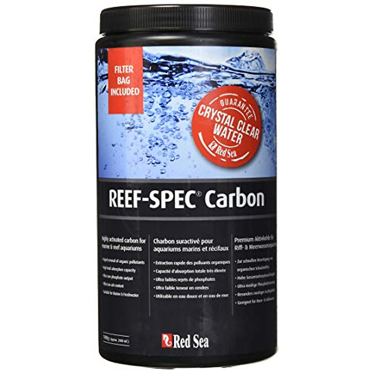 Reef Red Sea Spec Carbon - Aquarium Filter Media (2000 Ml/ 64 Oz), Black (37420)