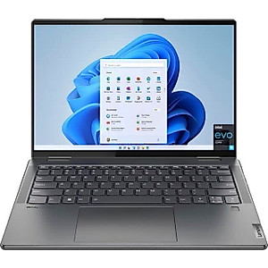 Lenovo Yoga 7i Laptop, 14 Inch 2.2K IPS Touch Screen, 16GB RAM, 512GB SSD, Intel Core i5 1235U, Intel Iris Xe Graphics, Storm Gray, Wi-Fi 6, Windows 11 Home