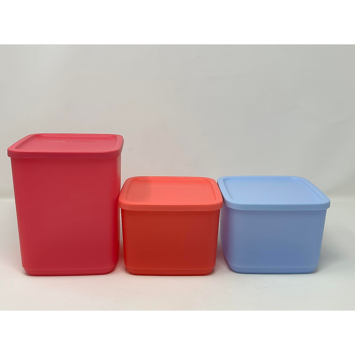 YMR for Tupperware One Touch Round Canister Set of 3-1 pc 8 cups and 2pcs of 4 cups - Full Set