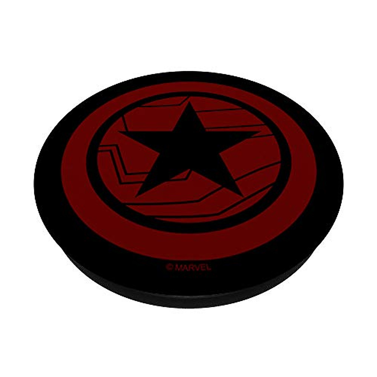Marvel The Falcon And The Winter Soldier Bucky Red Logo PopSockets PopGrip: Swappable Grip for Phones & Tablets