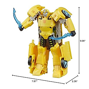Transformers Toys Cyberverse Ultra Class Bumblebee Action Figure, Combines with Energon Armor to Power Up, for Kids Ages 6 and Up, 6.75-inch, Yellow
