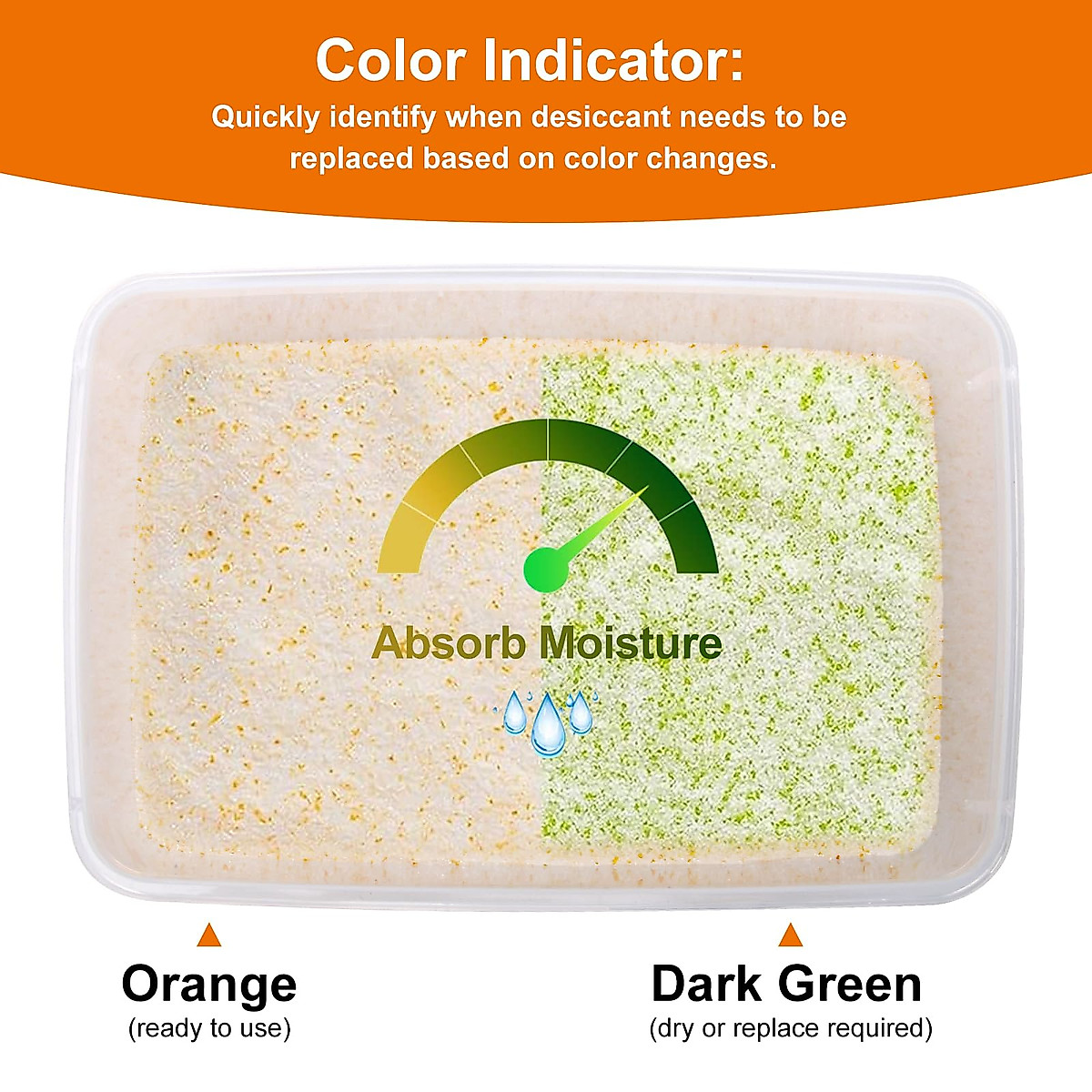 1000g(2.2LBS) Silica Gel Flower Drying Crystals, Silicate Desiccant for Drying Flowers, Reusable Flower Preservative, Color Display Fine Crystals Desiccant