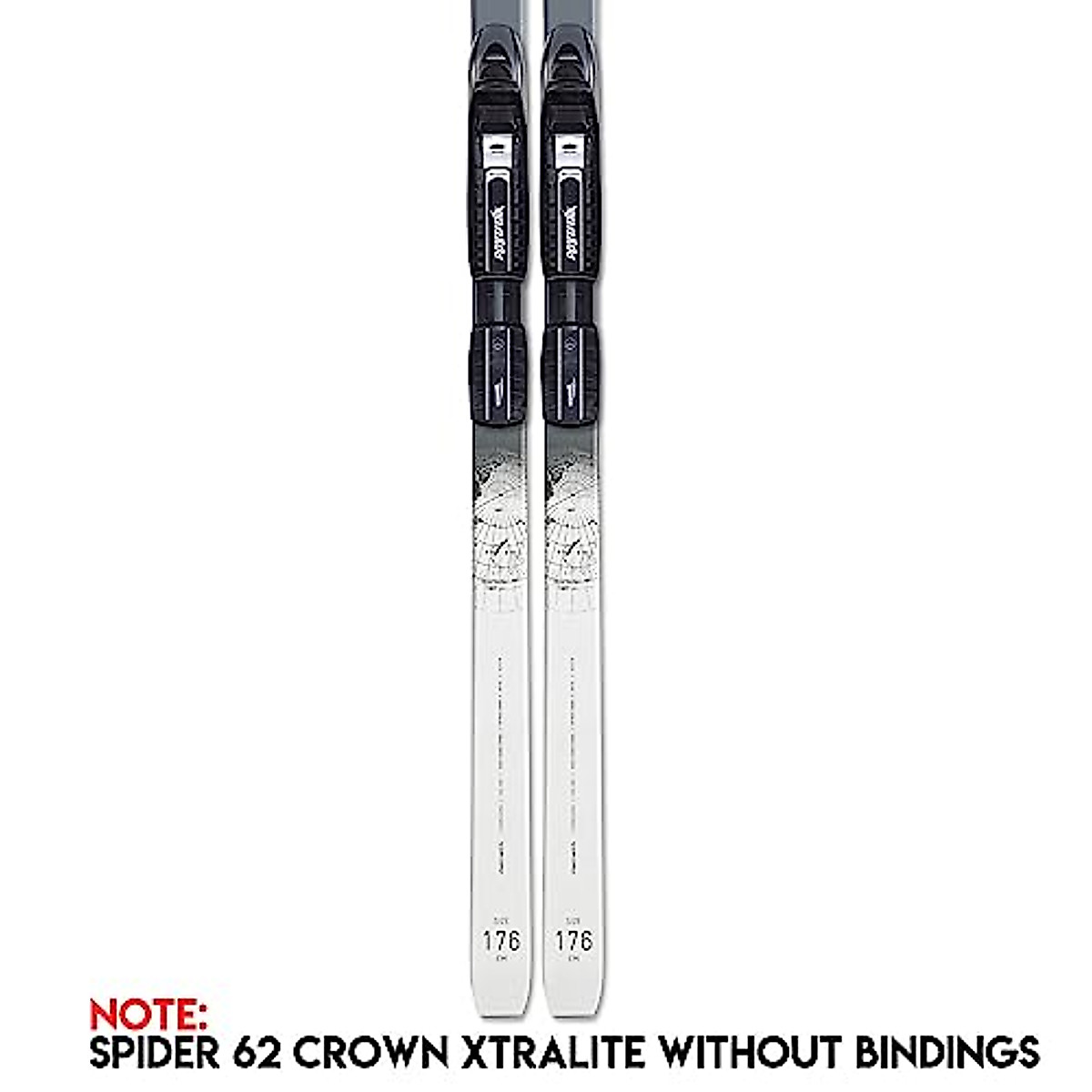 FISCHER Adult Spider 62 Crown Xtralite Adventure Lightweight Steel-Edge Nordic Skis Without Bindings, 189