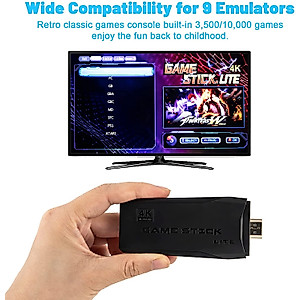 Retro Game Console, HD Classic Games Console Built in 5000 Game in TF Card, 9 Emulator Console, HDMI Output TV Video Game Console, 4K Console with Dual 2.4G Wireless Controllers - 32G (32G)