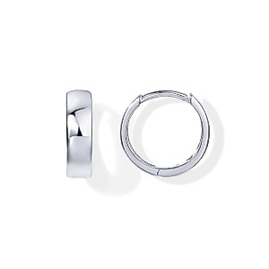 PAVOI 18K Gold Plated Sterling Silver Post Huggie Earrings - Small Hoop Earrings - Gold Vermeil for Women