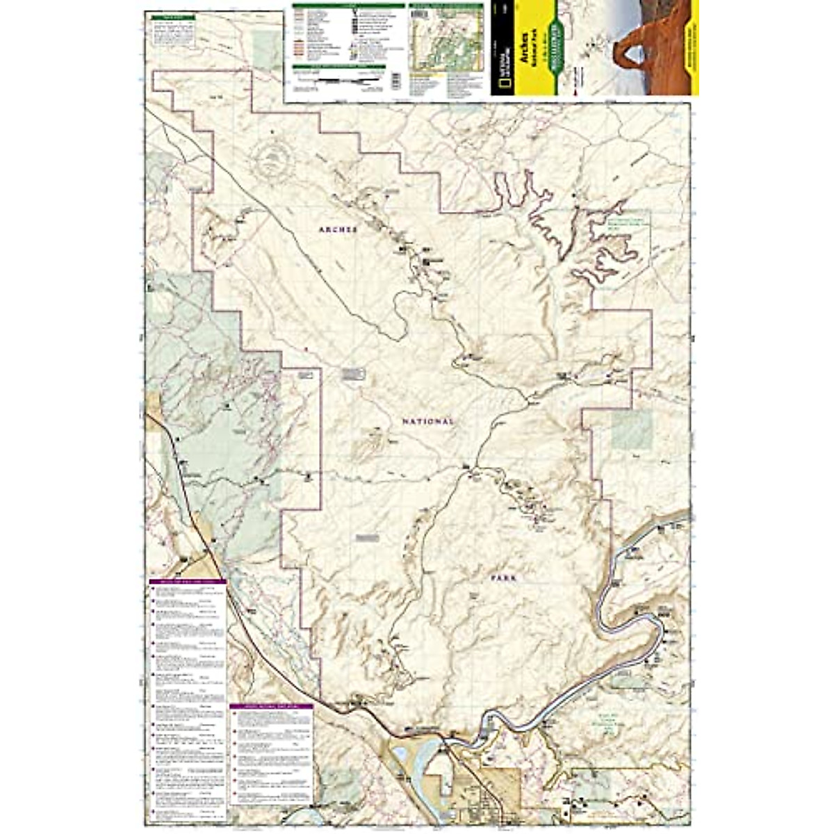 Arches National Park Map (National Geographic Trails Illustrated Map, 211)
