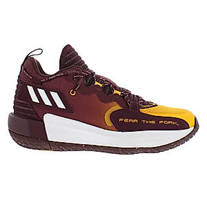 adidas Sm Dame 7 Extply Unisex Shoes Size 11, Color: Burgundy/Yellow
