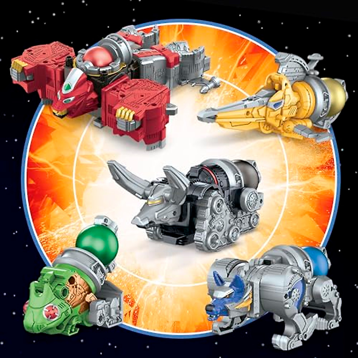 Power Rangers Cosmic Fury Cosmic Zord Mega Pack, Action Figure Toys for 4 Year Old Boys and Girls and Up (Amazon Exclusive)