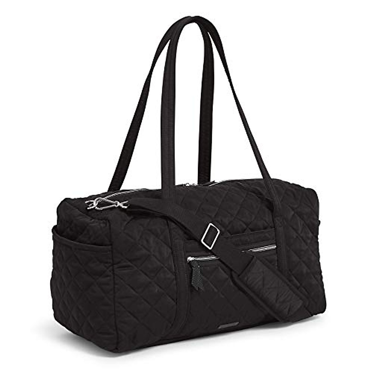 Vera Bradley Women's Performance Twill Medium Travel Duffle Bag, Black, One Size