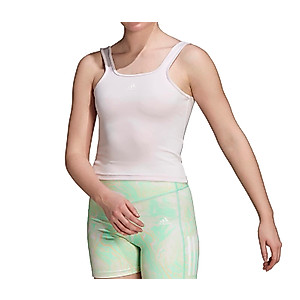 adidas Women's HYPERGLAM AEROREADY Training Tank TOP, X-Large White