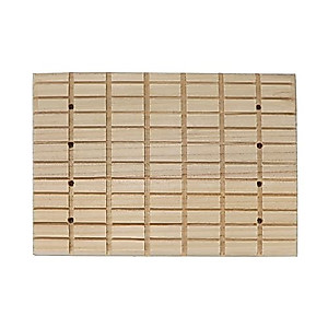 Rabbit Scratching Pad Wooden Scratch Pad Bunny Feet Pad for Rabbit Chinchilla Guinea Pig (A)