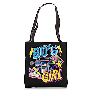 80's Girl Party Costume Retro 80s Women 1980s 80's Tote Bag