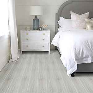 Peel and Stick Floor Tile, Vinyl Plank Flooring, 10-Pack 15 Sq.Ft, Natural Wood Look, Self Adhesive Durable and Waterproof for Transfer Bedroom, Kitchen, RV, Bathroom and Living Room