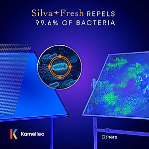 Rolling Magnetic Whiteboard 60 x 46 - Large Portable Dry Erase Board with Stand - Double Sided Easel Style Whiteboard with Wheels - Mobile Standing Whiteboard for Office, Classroom & Home