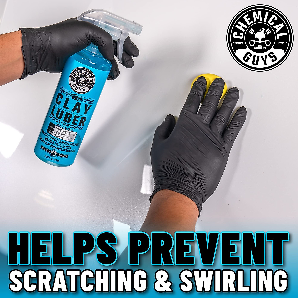 Chemical Guys WAC_CLY_100_16 Clay Luber Synthetic Lubricant with Wetting Agents for Clayblock and Car Detailing Clay (Works on Cars, Trucks, SUVs, Jeeps & More), 16 fl oz
