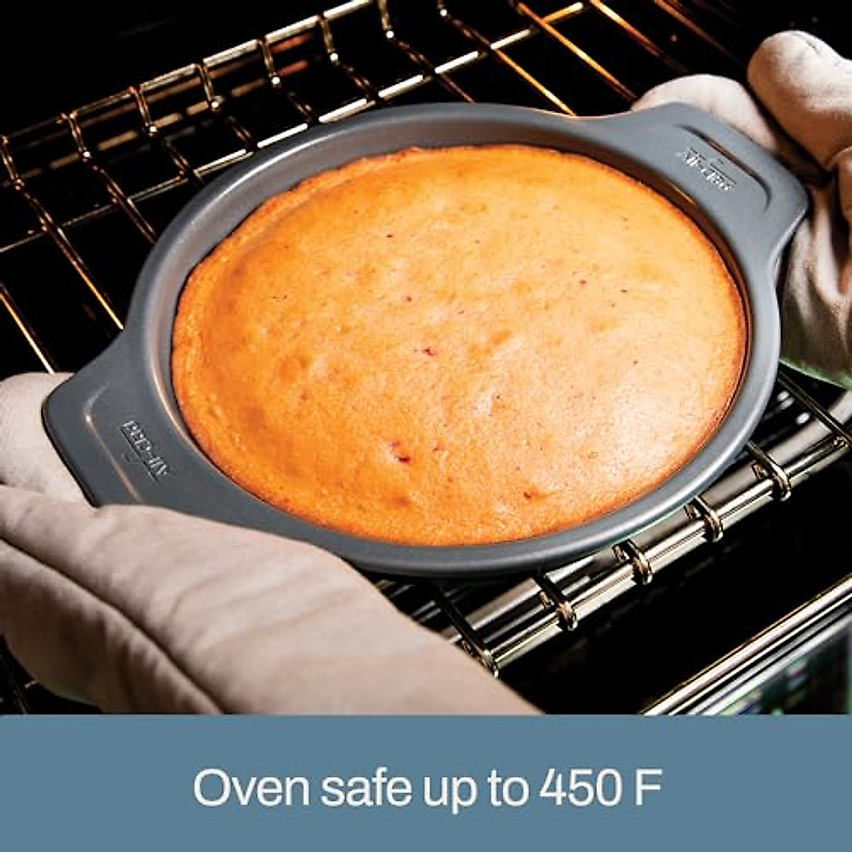 All-Clad Pro-Release Nonstick Baking Pan 9x13 Inch Oven Safe 450F Half Sheet, Cookie Sheet, Muffin Pan, Cooling & Baking Rack, Round Cake Pan, Loaf Pan, Baking Pan Grey