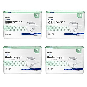 McKesson Ultra Underwear, Incontinence, Heavy Absorbency, Medium, 80 Count