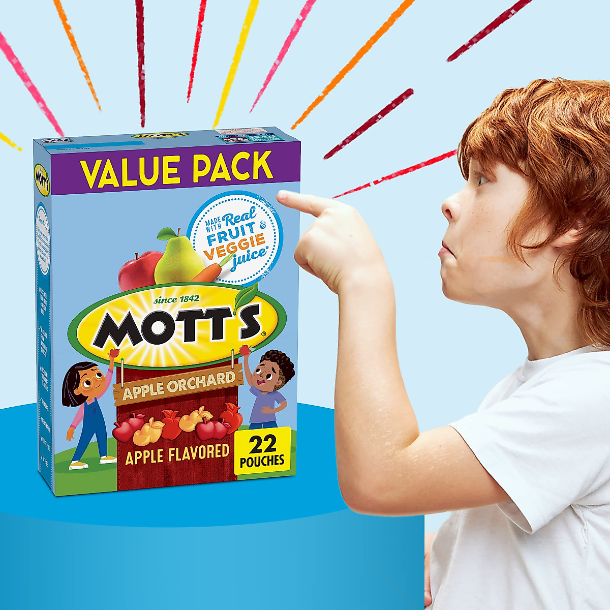 Mott's Fruit Flavored Snacks, Apple Orchard, Gluten Free, 40 ct