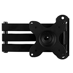 Mount-It! Small TV Monitor Wall Mount Arm | VESA Wall Mount Bracket | Fits 19 20 21 22 23 24 25 26 27 Inch Display Screens | 75 100 VESA and RV Compatible | Tilts and Swivels | Holds up to 40 Pounds