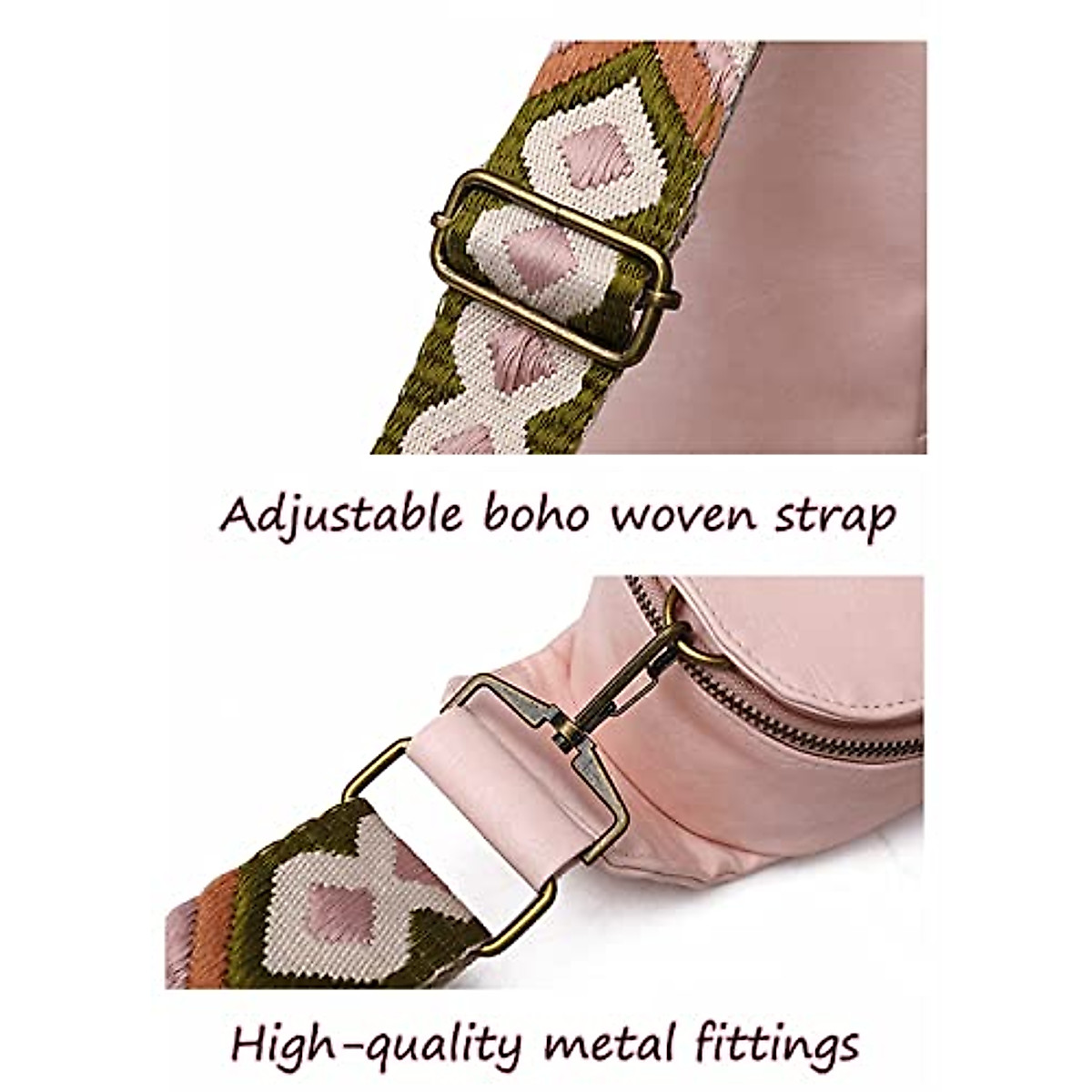 AoMoon Sling Bag for Women,PU Leather small sling bags Multipurpose chest bag crossbody bags for women Travel