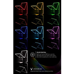 The Original Universal Illuminated RGB VR Charging Stand for Meta Quest 3/2 / 1 / Pro, Oculus, Vision Pro, HTC, Rift-s, PSVR, Index All VR Headsets | Black Aura v1.0