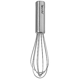 Tovolo 6" Mini Stainless Steel Whisk - Small Kitchen Gadget & Utensil for Baking, Cooking, Whipping, Mixing, Egg Beating, & Essentials / Dishwasher-Safe